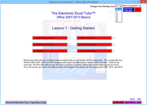 Electronic Excel Tutor Office Basics Download Free Windows Softpedia