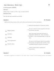 Week Quiz BUSN Pdf Quiz Submissions Week Quiz Va Sam Username Attempt