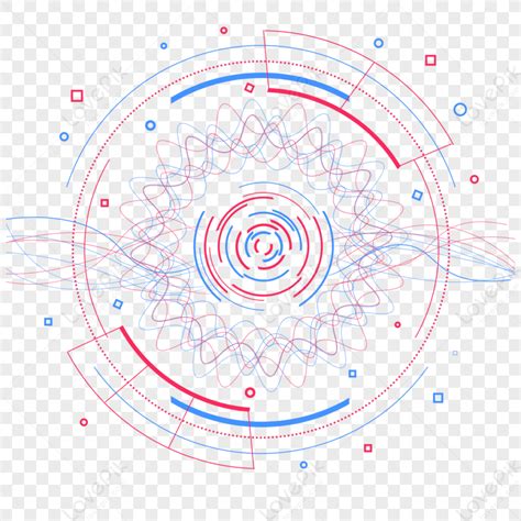 Tech Circular Visualization Line Big Data Ripplecircletechnology Png