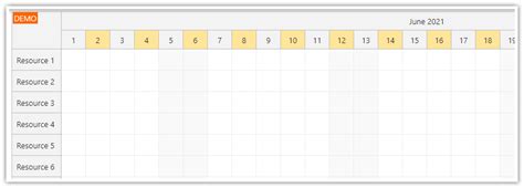 JavaScript Scheduler Alternate Column Colors DayPilot Code