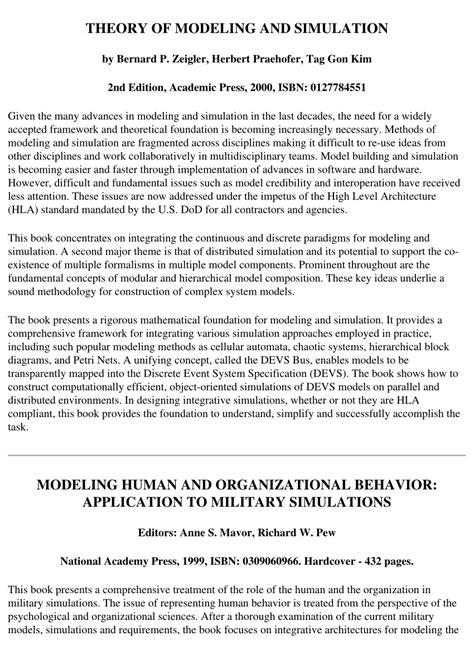 pdf theory of modeling and simulation integrating discrete event and