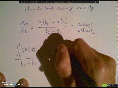 Average Velocity Formula Calculus