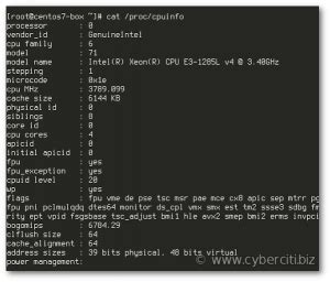 How To Find Out CPU Information On CentOS Linux X X Stream NixCraft