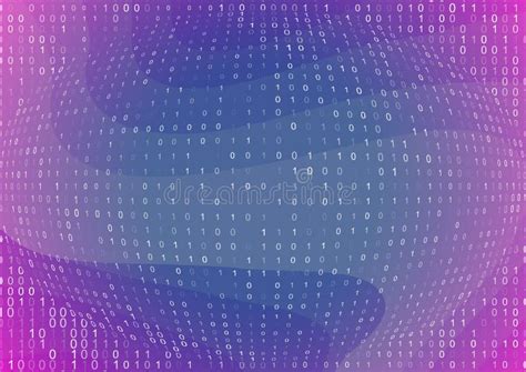 Binary Computer Code Background Or Gradient 01 Numbers Pattern Stock Vector Illustration Of