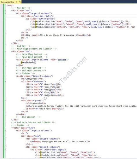 zurb foundation 4 with asp mvc 5 step by step my tec bits