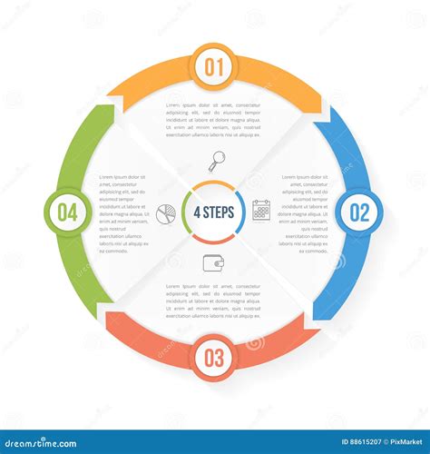 Simple Four Circle Graph Stock Illustrations 1 008 Simple Four Circle Graph Stock