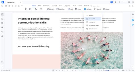 Обрабатывайте pdf документы с помощью ИИ редактора pdf pdfelement