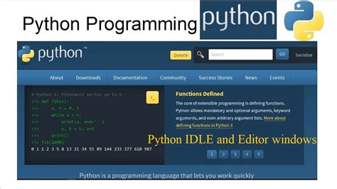 Python IDLE And Editor Windows YouTube