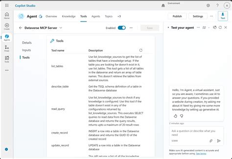 Connect To Dataverse With Model Context Protocol Mcp Power Apps