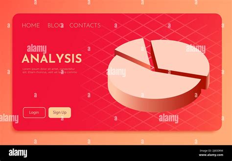 Financial Or Data Analytics Concept Chart Trading Business Application Template Landing Page