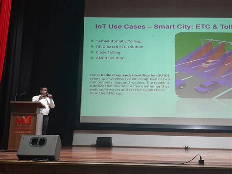 guest lecture on “iot and real life application” mvj