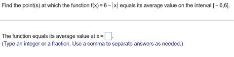 solved find the point s at which the function f x 6−∣x∣