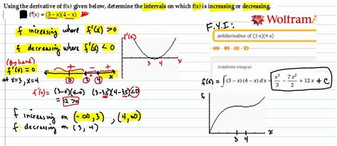 Given F Find Intervals Where F Is Increasing Or Decreasing Youtube