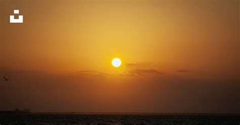 El Sol Se Está Poniendo Sobre Un Cuerpo De Agua Foto Imagen De Puesta