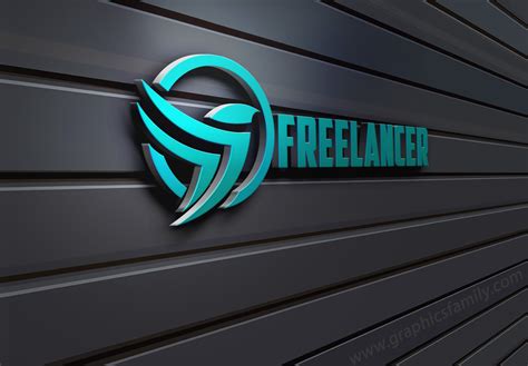3d Logo On Wall Mockup Basicvsa