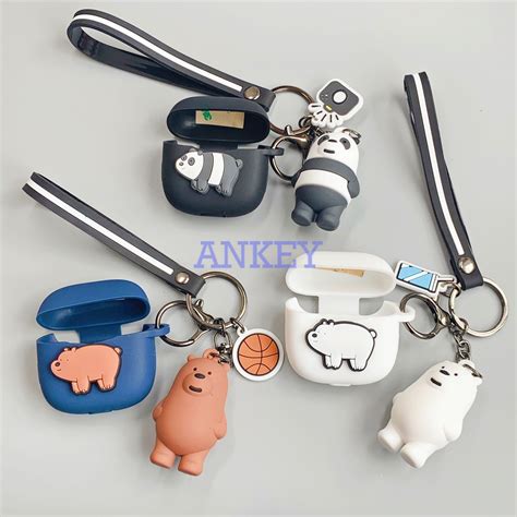 Jbl Live Free Nc Tune T T Wave Earbuds Cover Three Bear Cartoon Earphone