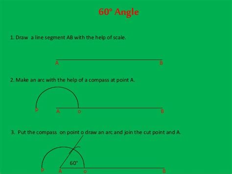 Learn To Draw Angles Using Compass