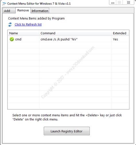 دانلود Context Menu Editor ویرایش منوی راست کلیک ویندوز