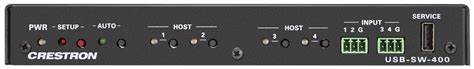Crestron Usb Sw 400 Usb 32 Data Matrix Switcher With 4 Inputs Full