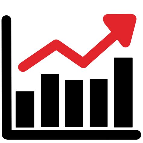 Red Graph Icon In Trendy Flat Style Isolated Chart Bar Symbol 28641285 Png