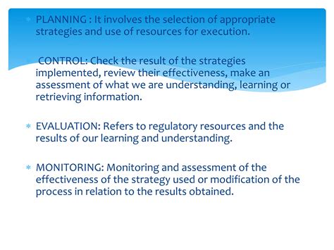 Cognitive And Metacognitive Strategies Ppt