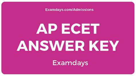 AP ECET Answer Key 2022 Download Sche Ap Gov In Examdays