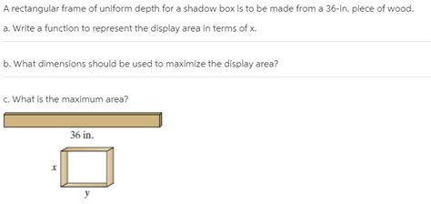 answered a rectangular frame of uniform depth… bartleby