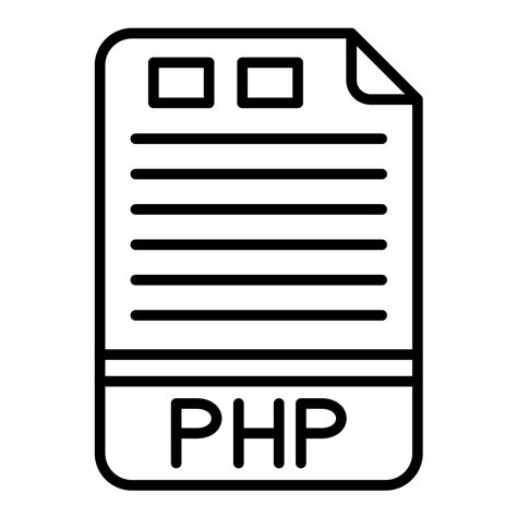 Icône De La Ligne Php 8281101 Art Vectoriel Chez Vecteezy