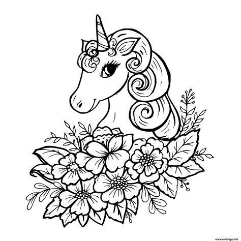 Licorne Dessin à Imprimer ~ Coloring Pages