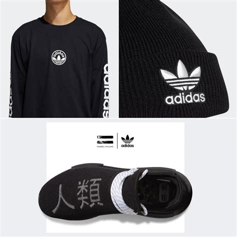 Pharrell Adidas Nmd Hu Black White Shirts Outfits
