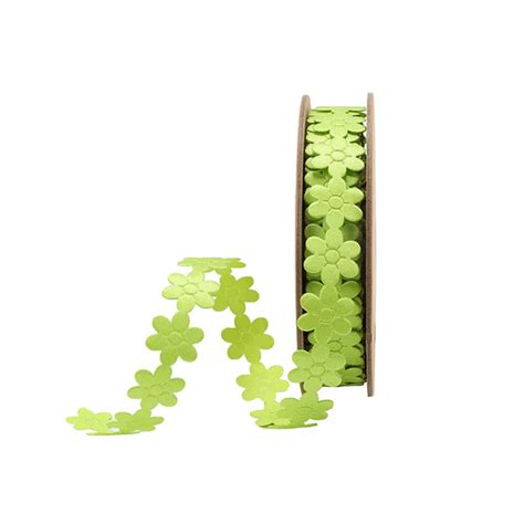 3 4 Ultra Sonic Trim Flower Green Burlap And Bling Decor