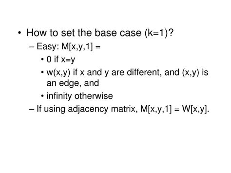 Ppt Dynamic Programming Algorithms For All Pairs Shortest Paths