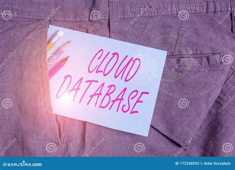 Handwriting Text Cloud Database Concept Meaning Optimized Or Built For A Virtualized Computing
