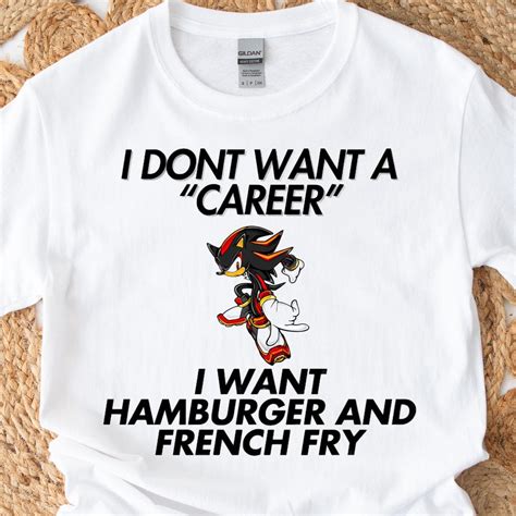 Funny Sonic Shadow The Hedgehog Unisex Tee Shirt Mens Womens Edgy