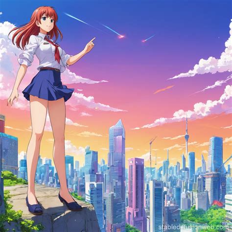 Giantess Growth Sequence Stable Diffusion Online