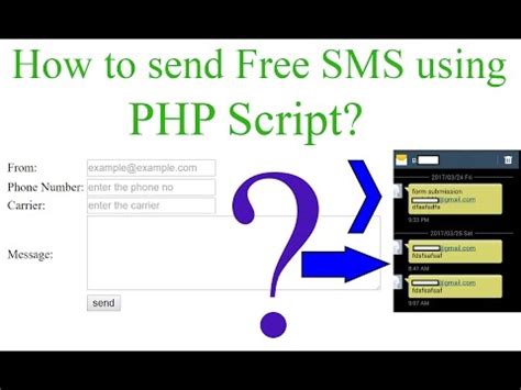 How To Send Free SMS Using PHP With Source Code YouTube