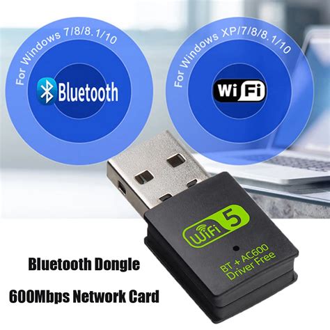 Wireless 600m Wifi Usb Adapter For Pc Laptop Network Card 5g Dual Band