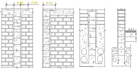 Drawings Detail Of Rcc Structural Blocks 2d View Dwg Autocad File Cadbull