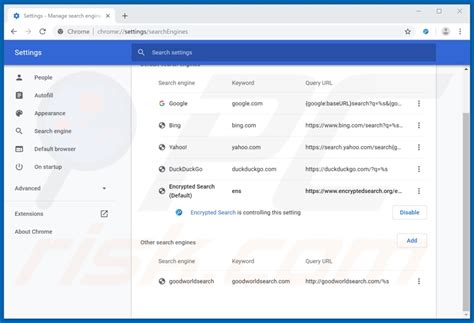 Encryptedsearch Org Redirect Simple Removal Instructions Search Engine Fix Updated