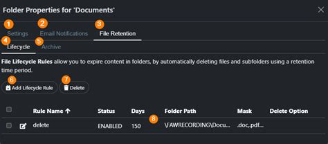 New Look Folder Properties Support Center