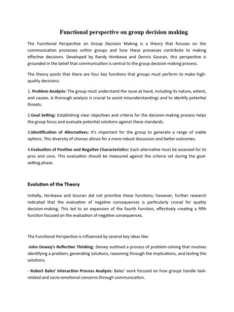 Communication Theories Pdf Decision Making Communication