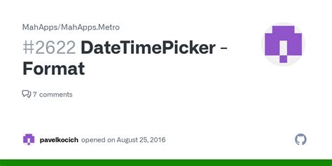 Datetimepicker Format · Issue 2622 · Mahappsmahappsmetro · Github