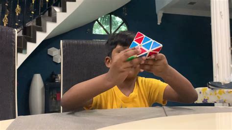 7 Year Old Terrance Solving Pyraminx Cube In Less Than 1 Minute Youtube