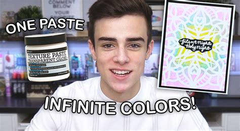 You Only Need ONE Texture Paste For COLORFUL Card Backgrounds Inklipse Color Card Texture