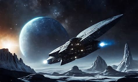 Download Ai Generated Spaceship Space Royalty Free Stock Illustration