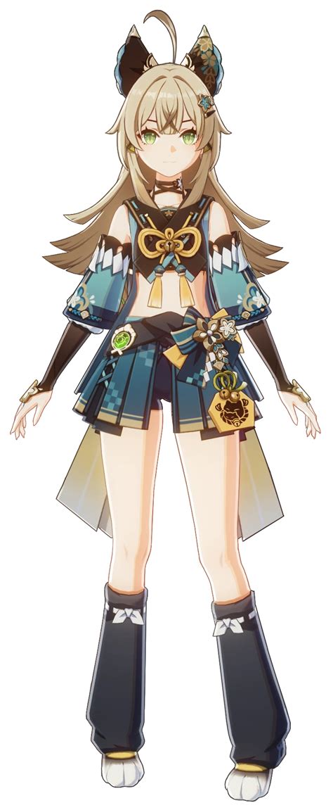 Kirara Gorou Full Body Genshin Impact Genshin Impact Characters Full