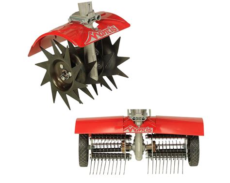 Mantis 7321 Tiller Lawn Aerator Dethatcher Attachment Combo