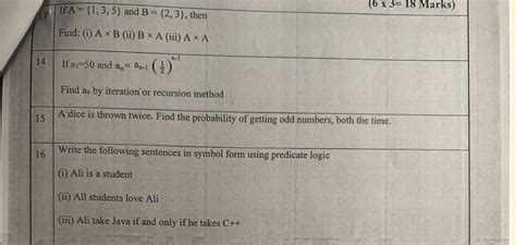 solved if a {1 3 5} ﻿and b {2 3} ﻿then 6 ﻿x 3 18