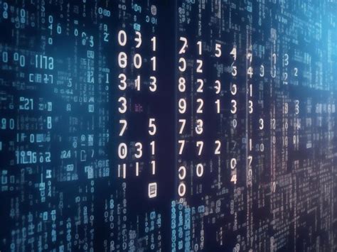 Premium Ai Image Technological Background With Binary Number