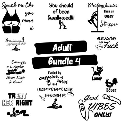 Adult SVG Bundle Sarcastic Bundle Sassy Bundle Swear Cuss Word Bundle Craft Designs Etsy